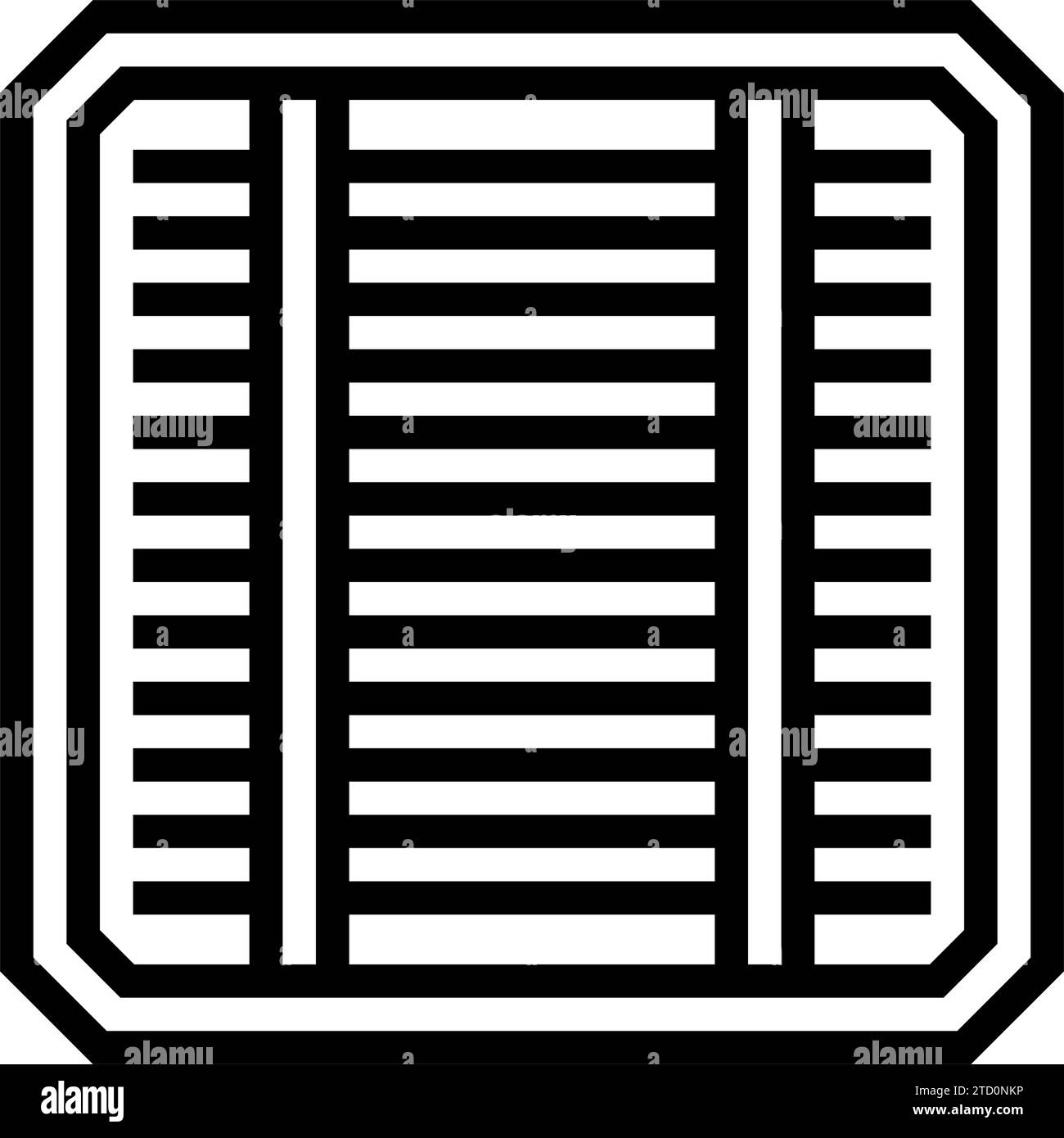 photovoltaic cells solar panel line icon vector illustration Stock ...