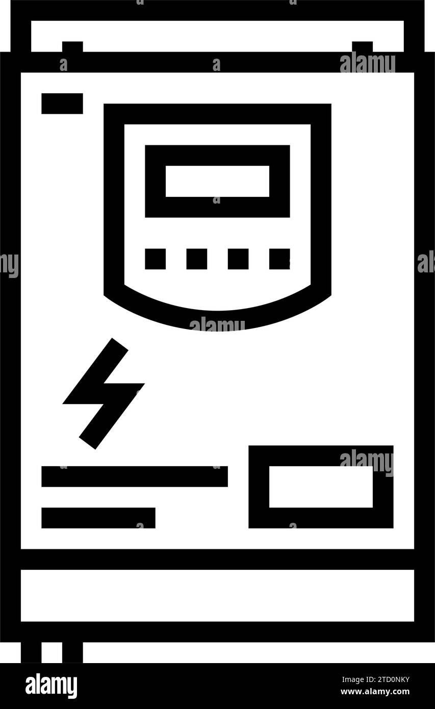 Solar panel inverter Black and White Stock Photos & Images - Alamy