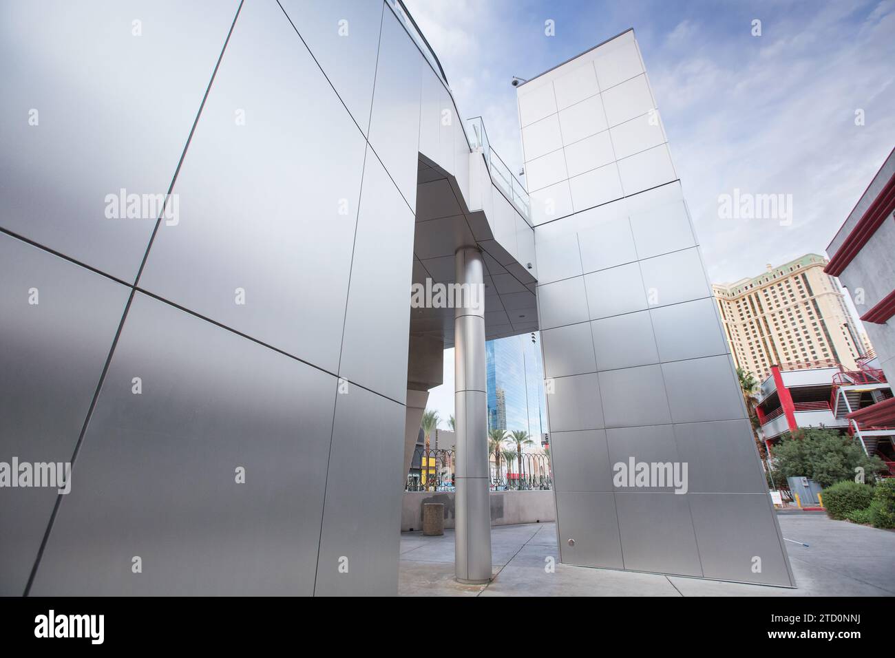Stainless steel texture and background or metal wall tiled panels Stock ...