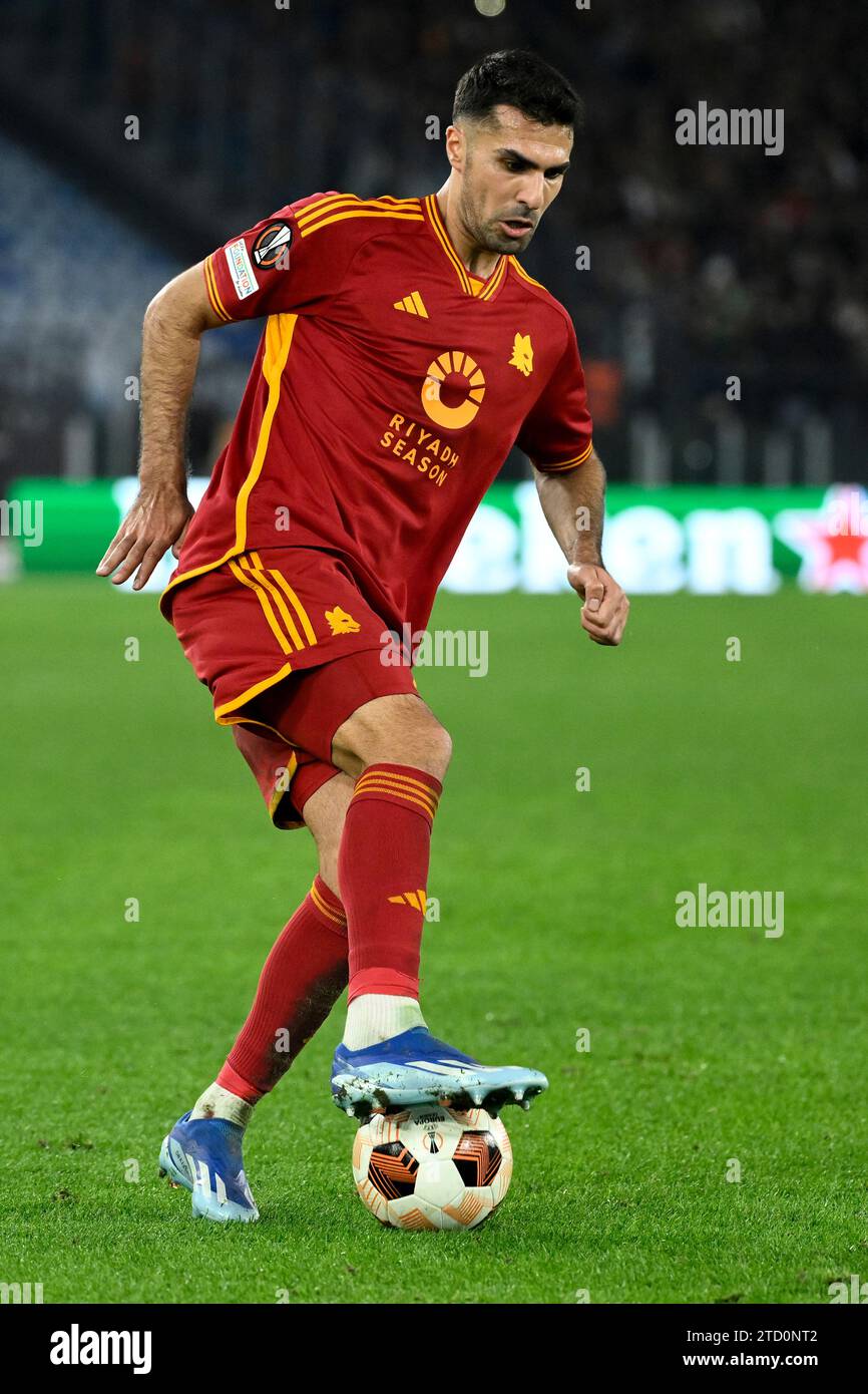 Mehmet Zeki Celik of AS Roma in action during the Europa League Group G ...