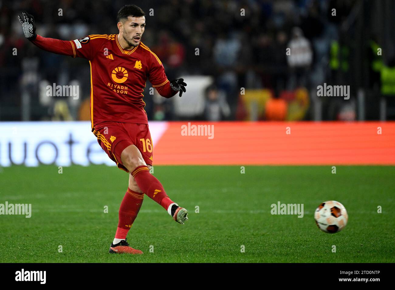 Leandro Paredes of AS Roma in action during the Europa League Group G ...