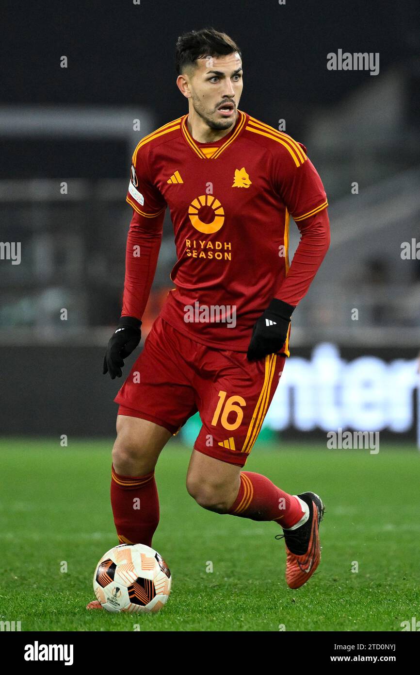 Leandro Paredes of AS Roma in action during the Europa League Group G ...