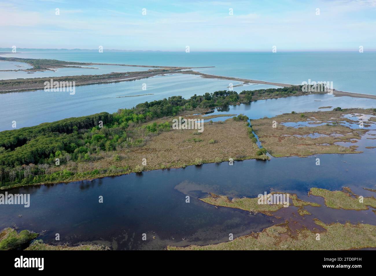 Lagune, Lagunen, Sumpfgebiet, Feuchtgebiet, Sümpfe, Naturreservat Kune ...