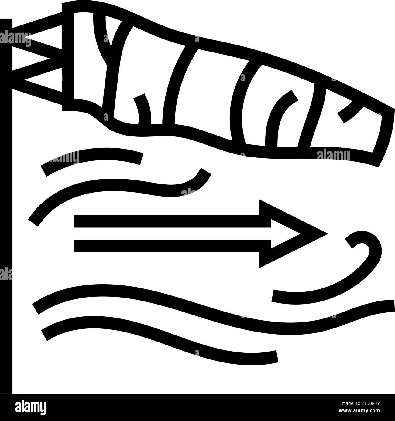 direction wind turbine line icon vector illustration Stock Vector Image ...