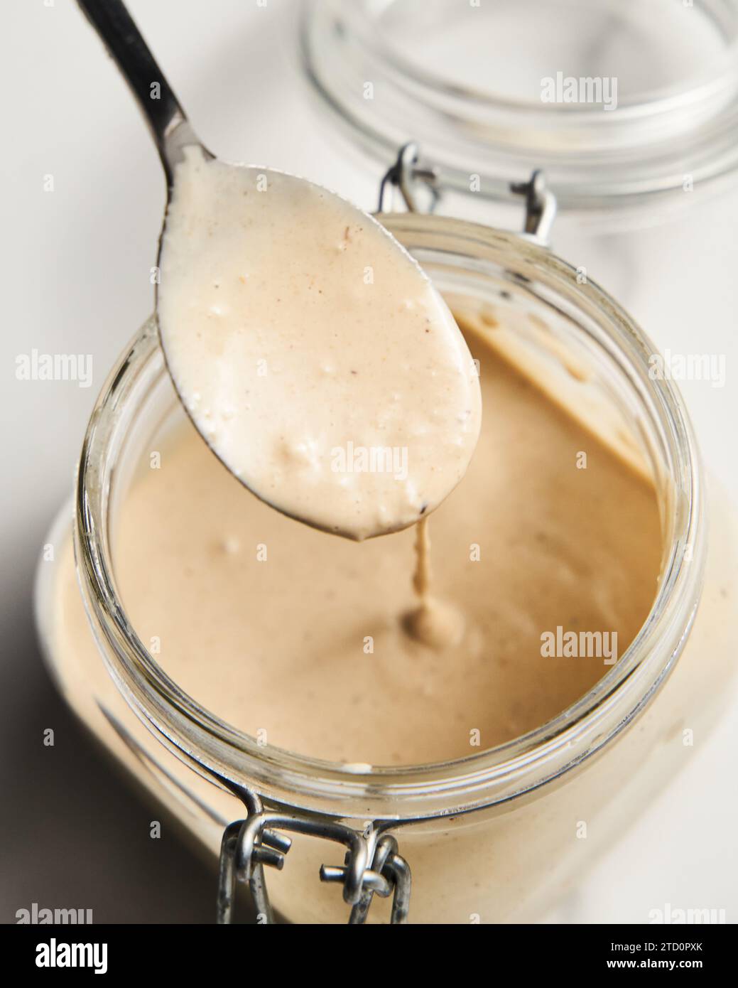 Tarator - Lebanese sauce from tahini with garlic, lemon juice and water ...