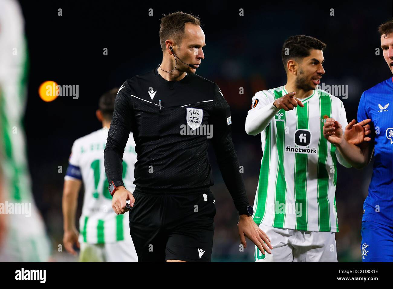 Seville, Spain. 14th December 2023. Referee Srdjan Jovanovic seen ...