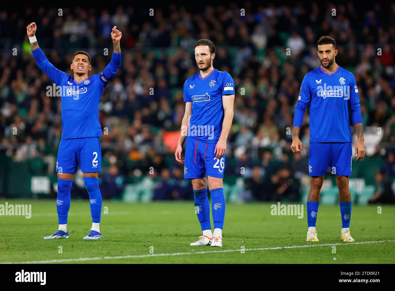 Seville, Spain. 14th December 2023. Ben Davies (26) of Rangers seen ...