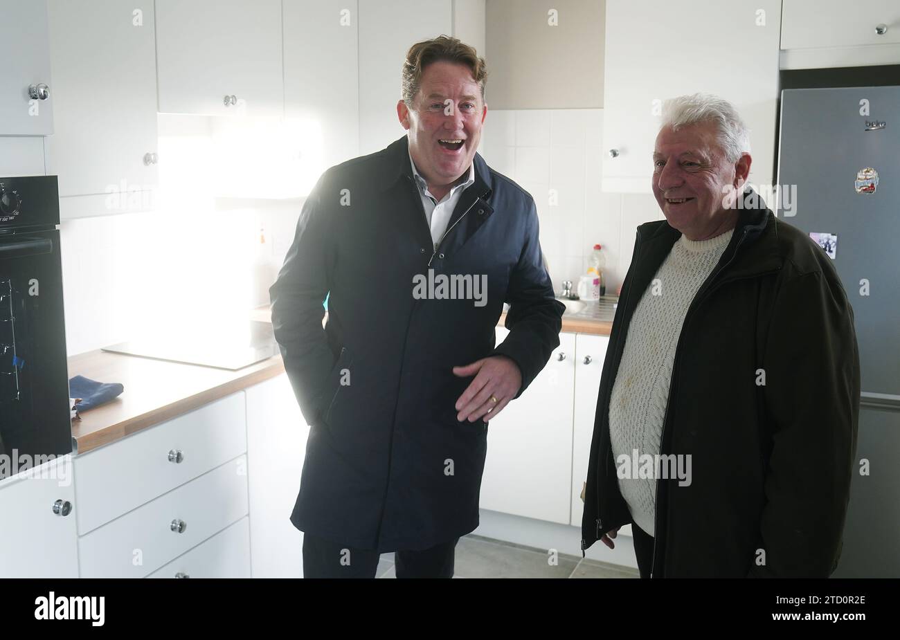 Minister for Housing Darragh O’Brien (left) in conversation with new ...