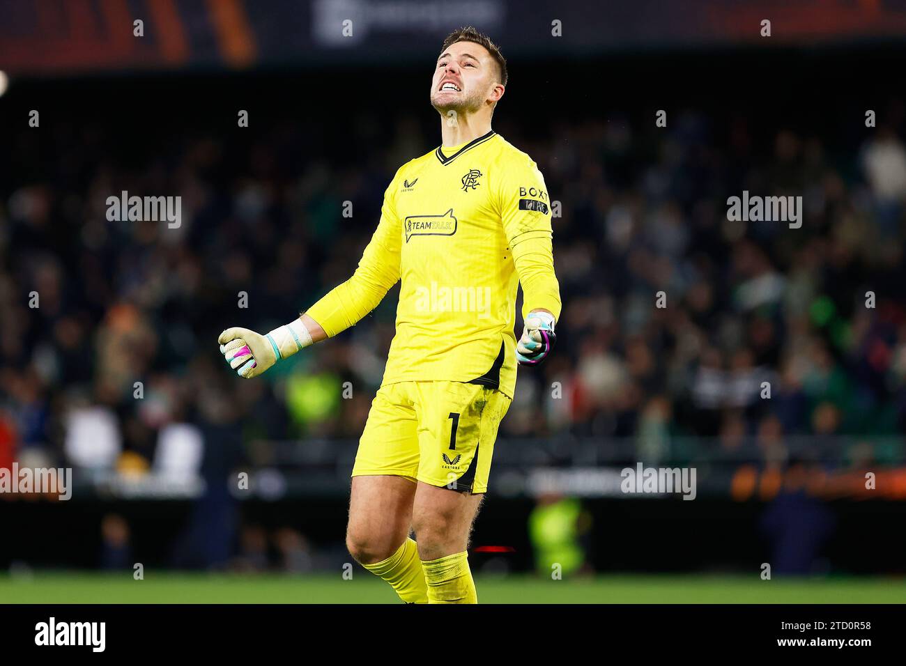 Seville, Spain. 14th December 2023. Goalkeeper Jack Butland (1) of ...