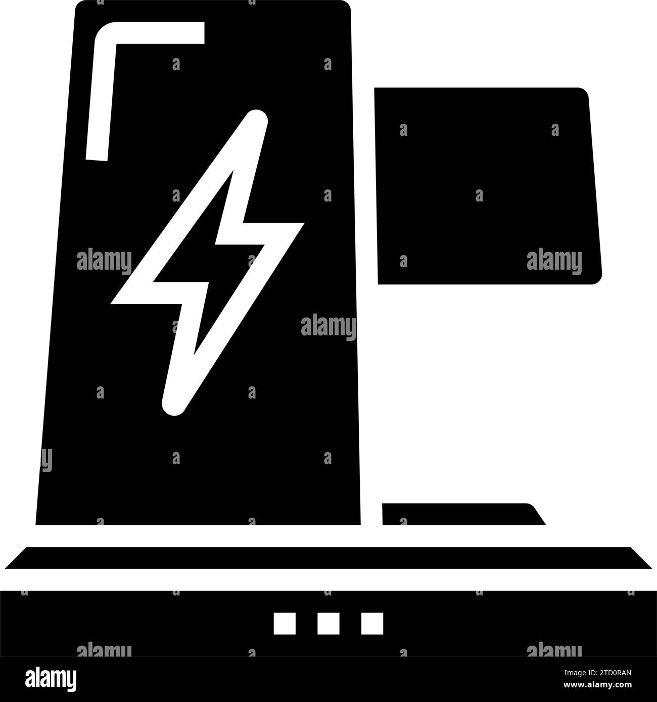 wireless charging glyph icon vector illustration Stock Vector Image ...