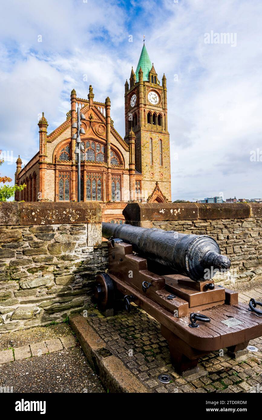 Guildhall in Derry-Londonderry, Northern Ireland, built in the 19th ...