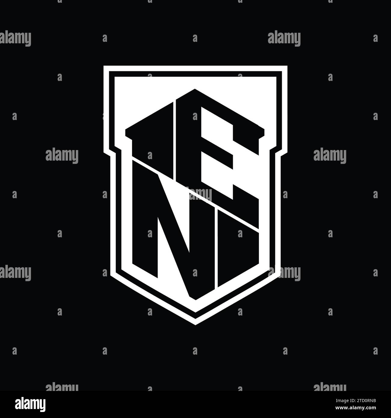 Letter en logo hi-res stock photography and images - Alamy