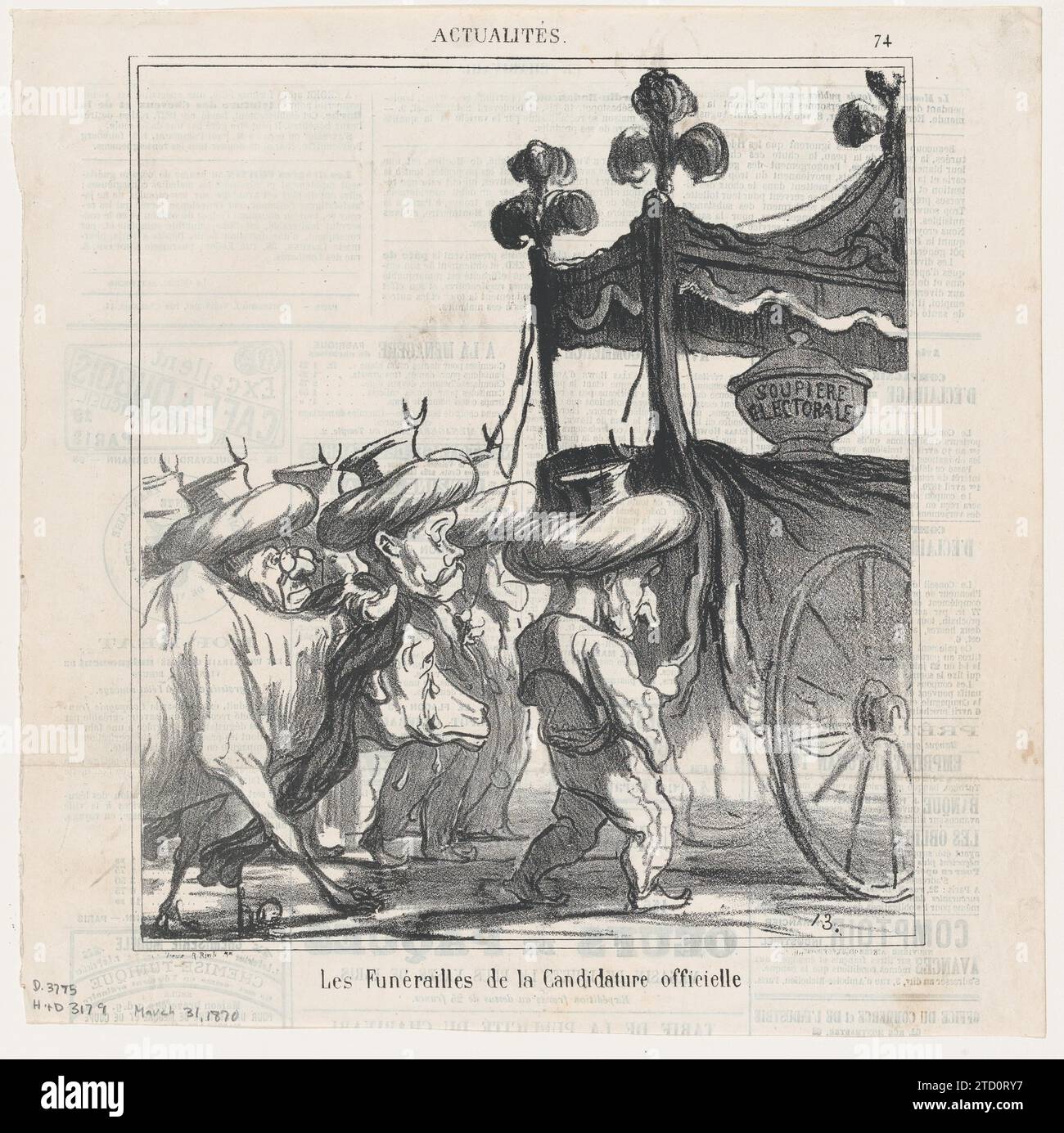 The funeral ceremony for the official candidacy, from 'News of the day ...