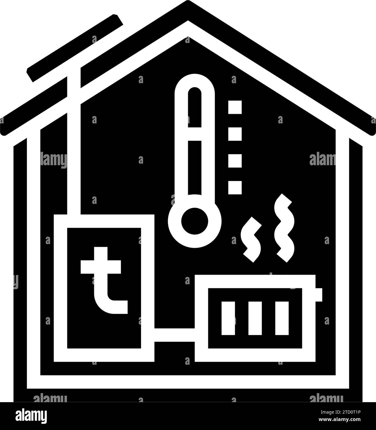 heat storage energy glyph icon vector illustration Stock Vector Image ...