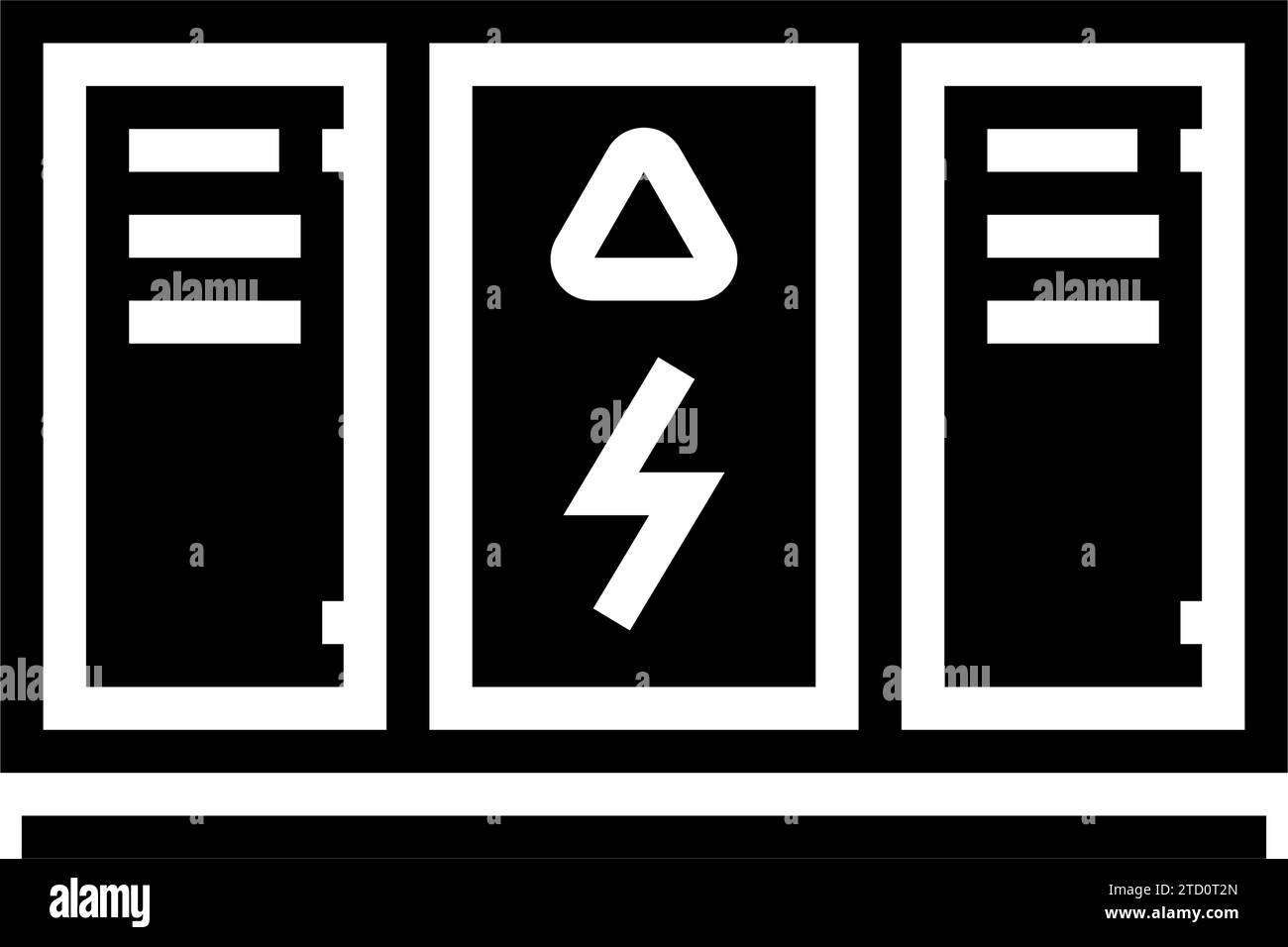 grid storage energy glyph icon vector illustration Stock Vector Image ...