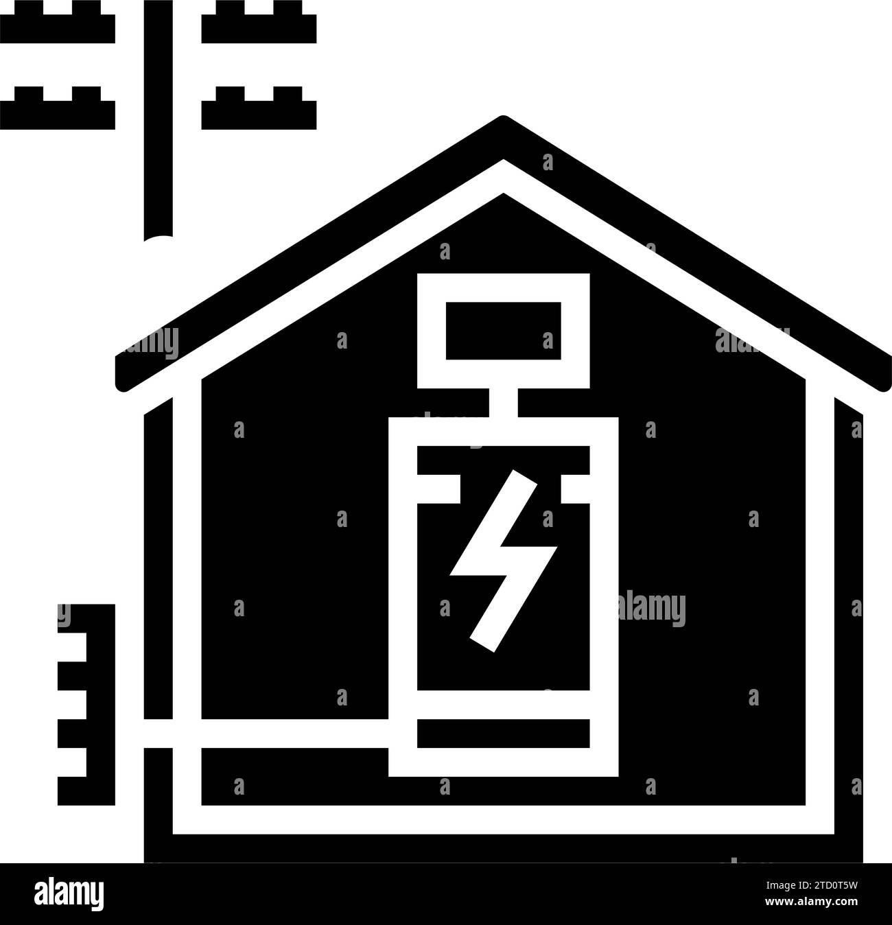 residential storage glyph icon vector illustration Stock Vector Image & Art - Alamy