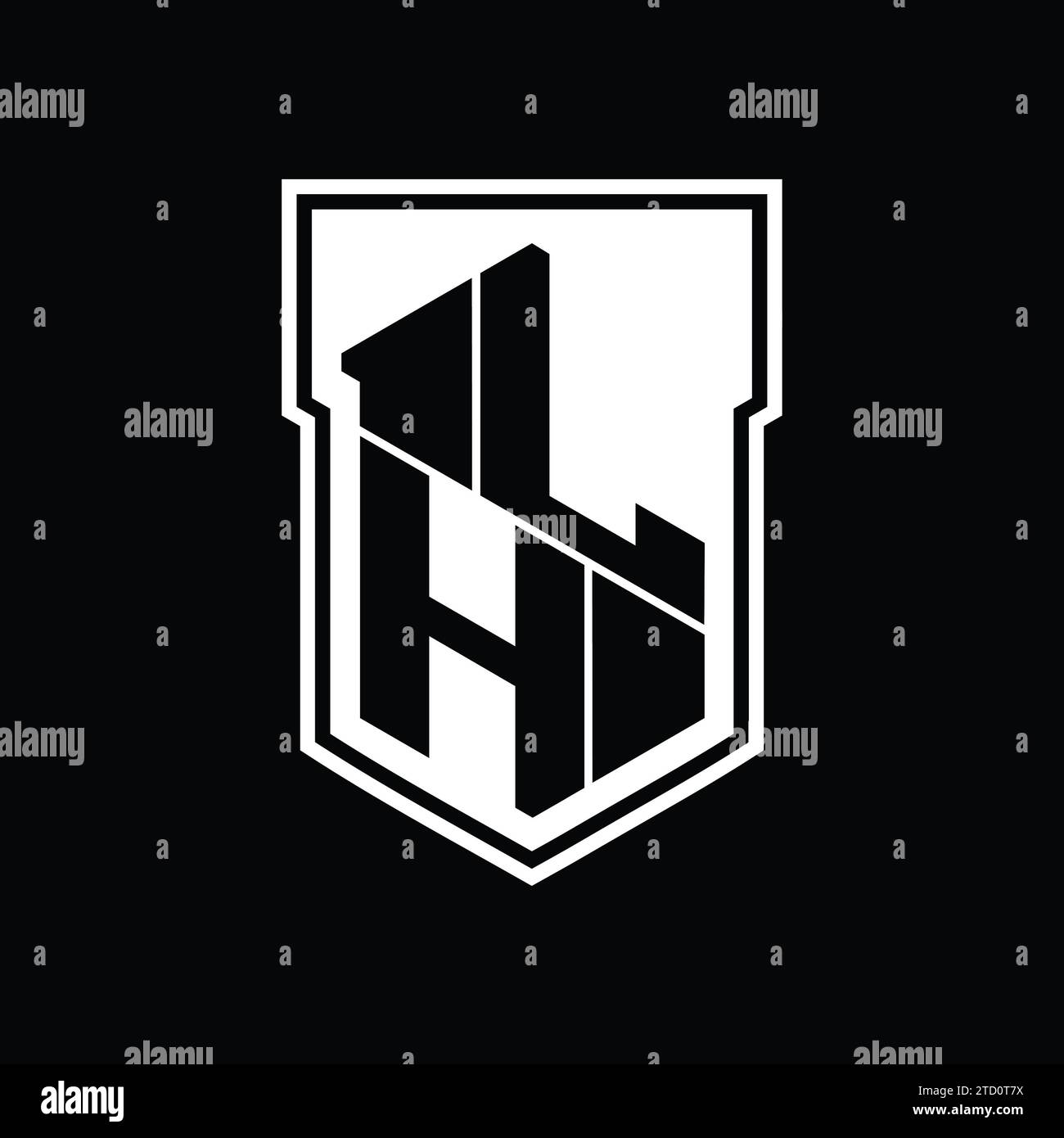 Letter lh logo hi-res stock photography and images - Alamy
