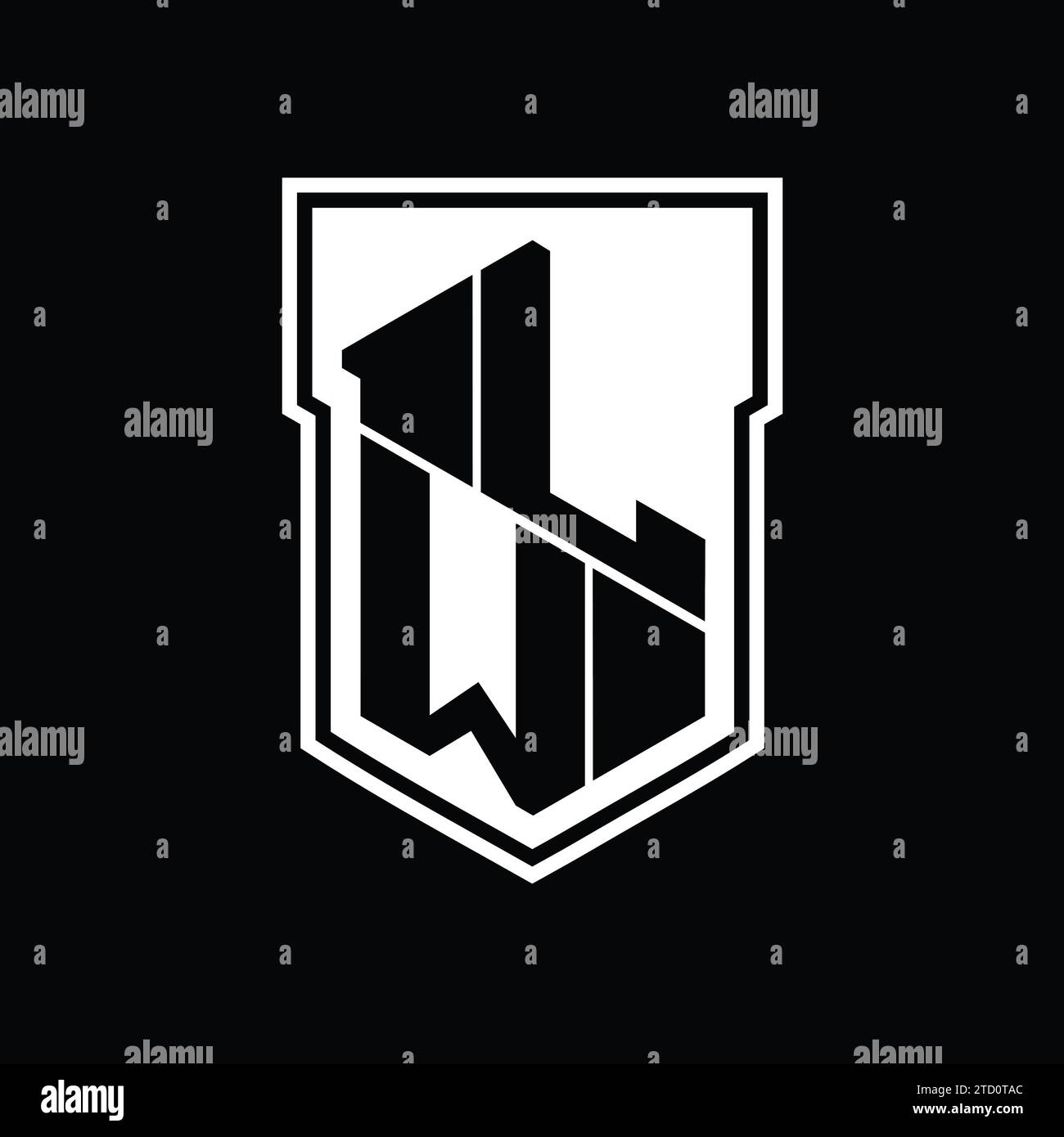 Lw logo design hi-res stock photography and images - Alamy
