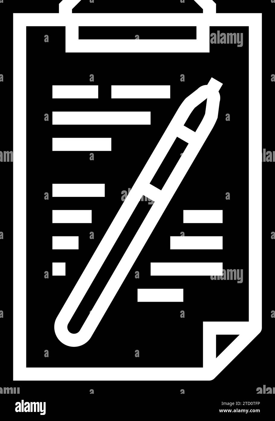 clipboard pen list glyph icon vector illustration Stock Vector Image ... clipboard pen list glyph icon vector illustration Stock Vector Image ...