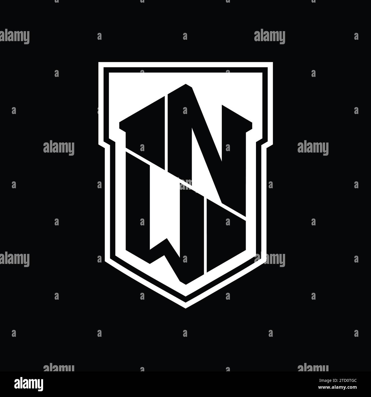 Nw letter design hi-res stock photography and images - Alamy