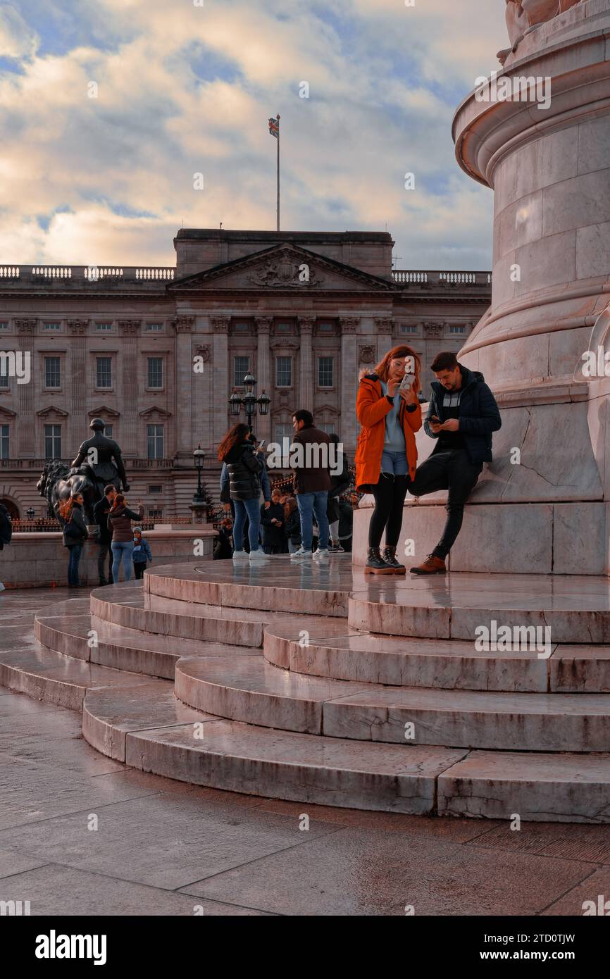 Winter sun in London Stock Photo - Alamy