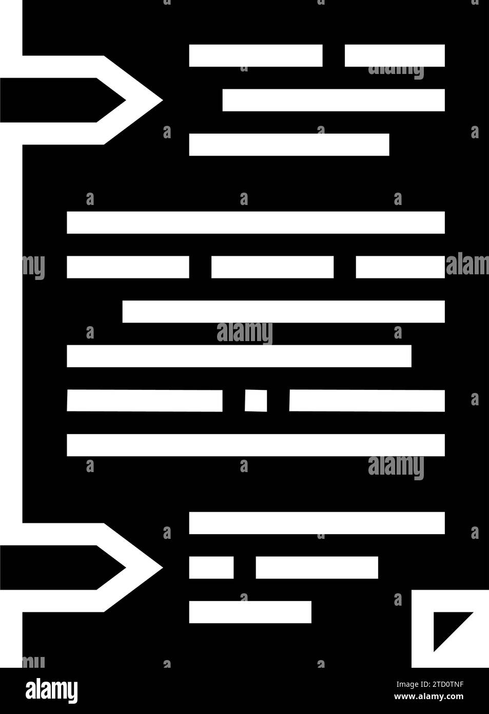 List with arrows Black and White Stock Photos & Images - Alamy