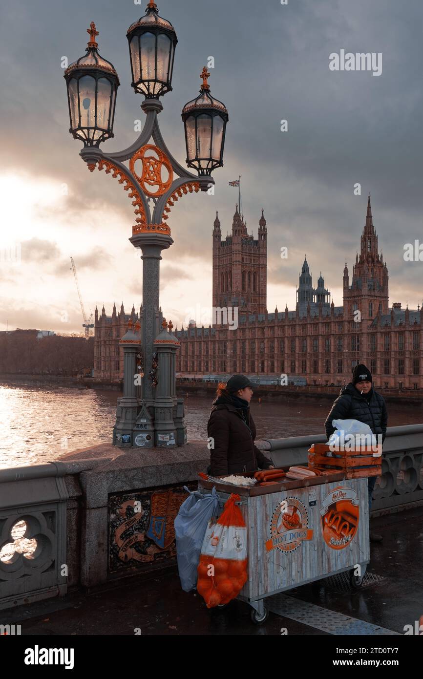 Winter sun in London Stock Photo - Alamy