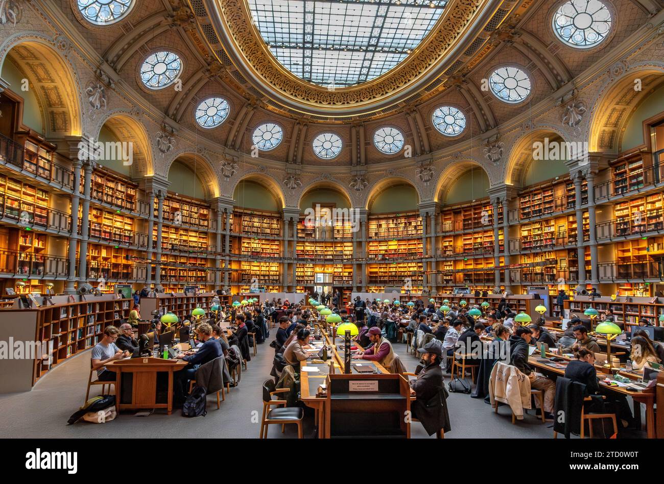 People reading and studying the books at The magnificent Oval reading ...