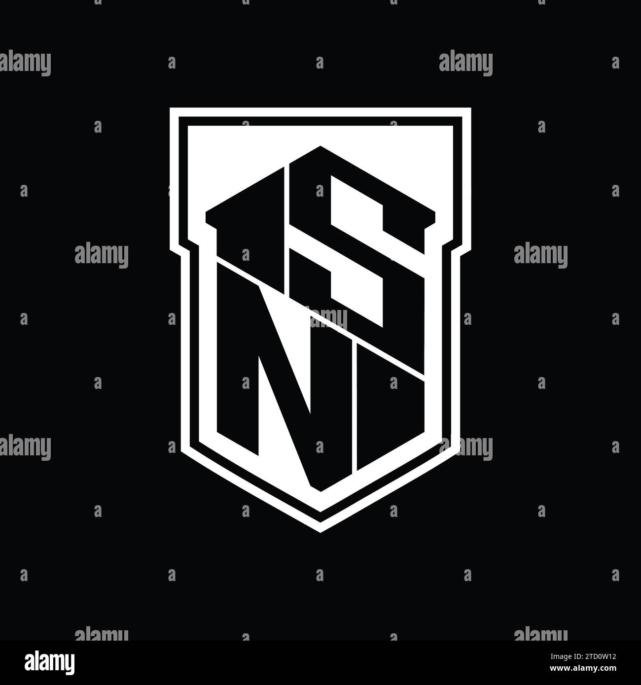 Letter sn logo hi-res stock photography and images - Alamy