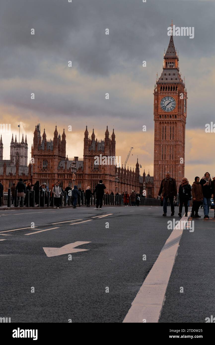Winter sun in London Stock Photo - Alamy