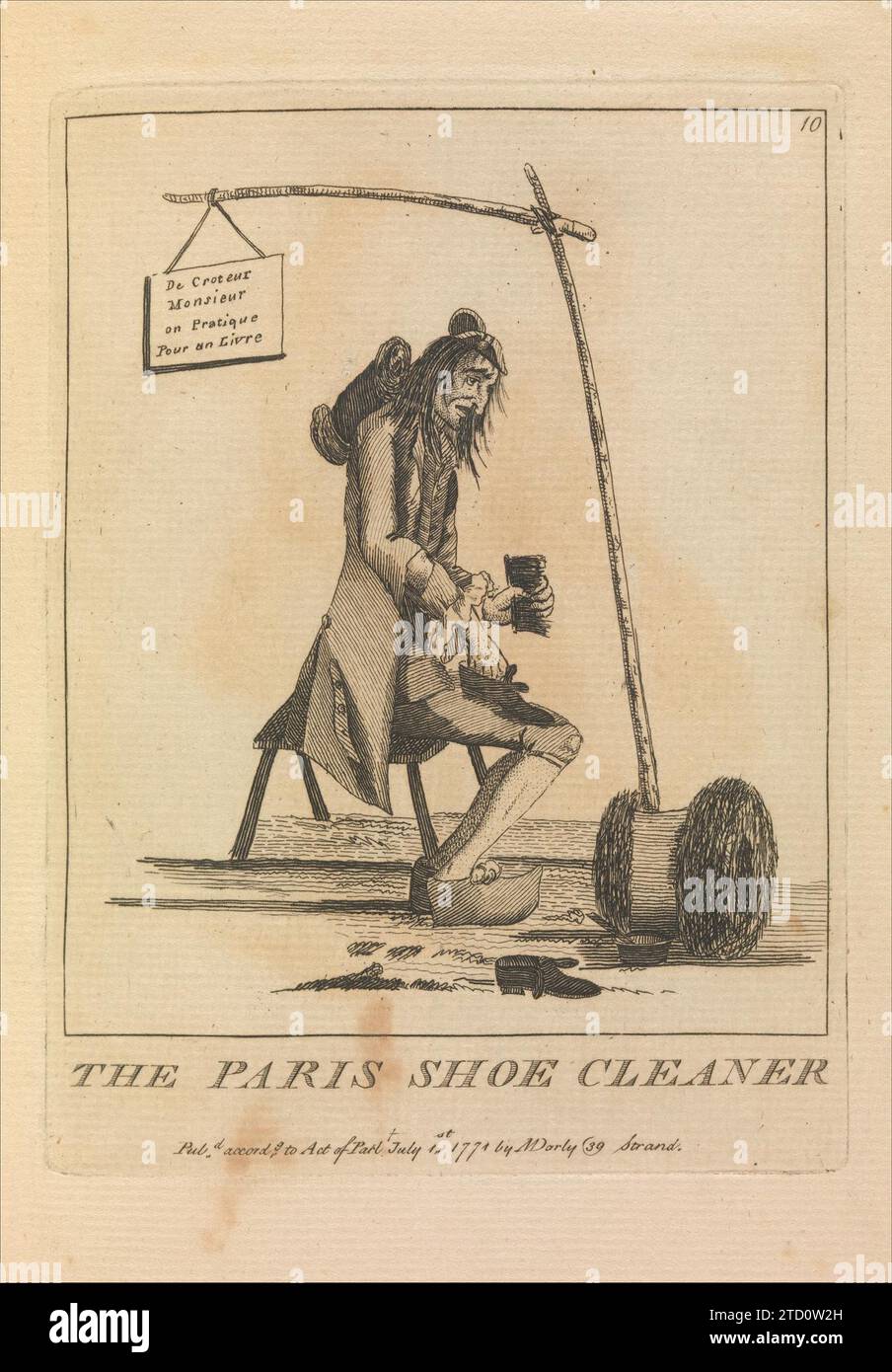 The Paris Shoe Cleaner 2011 by Matthew Darly Stock Photo - Alamy