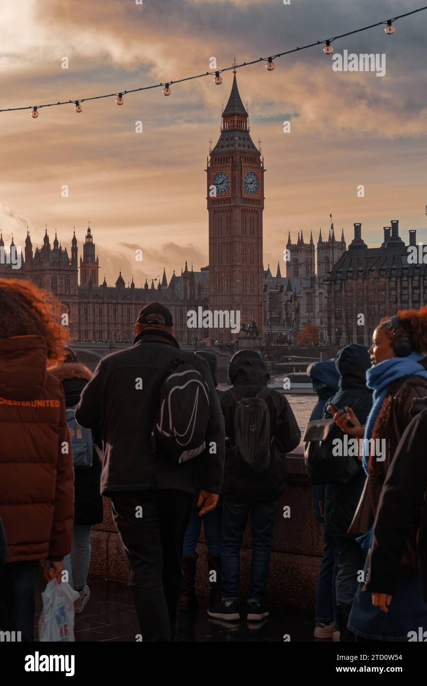 Winter sun in London Stock Photo - Alamy