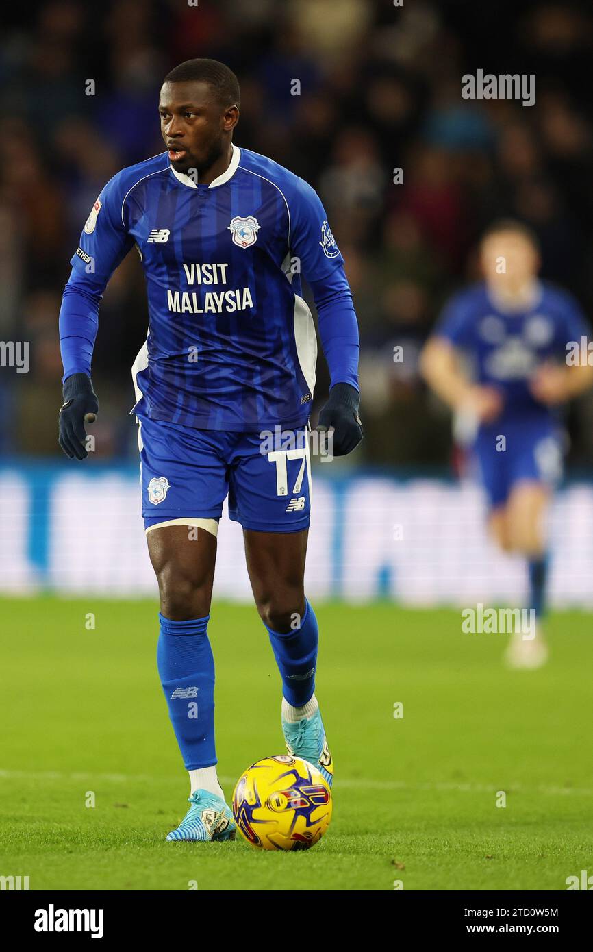Jamilu Collins of Cardiff City in action. EFL Skybet championship match ...