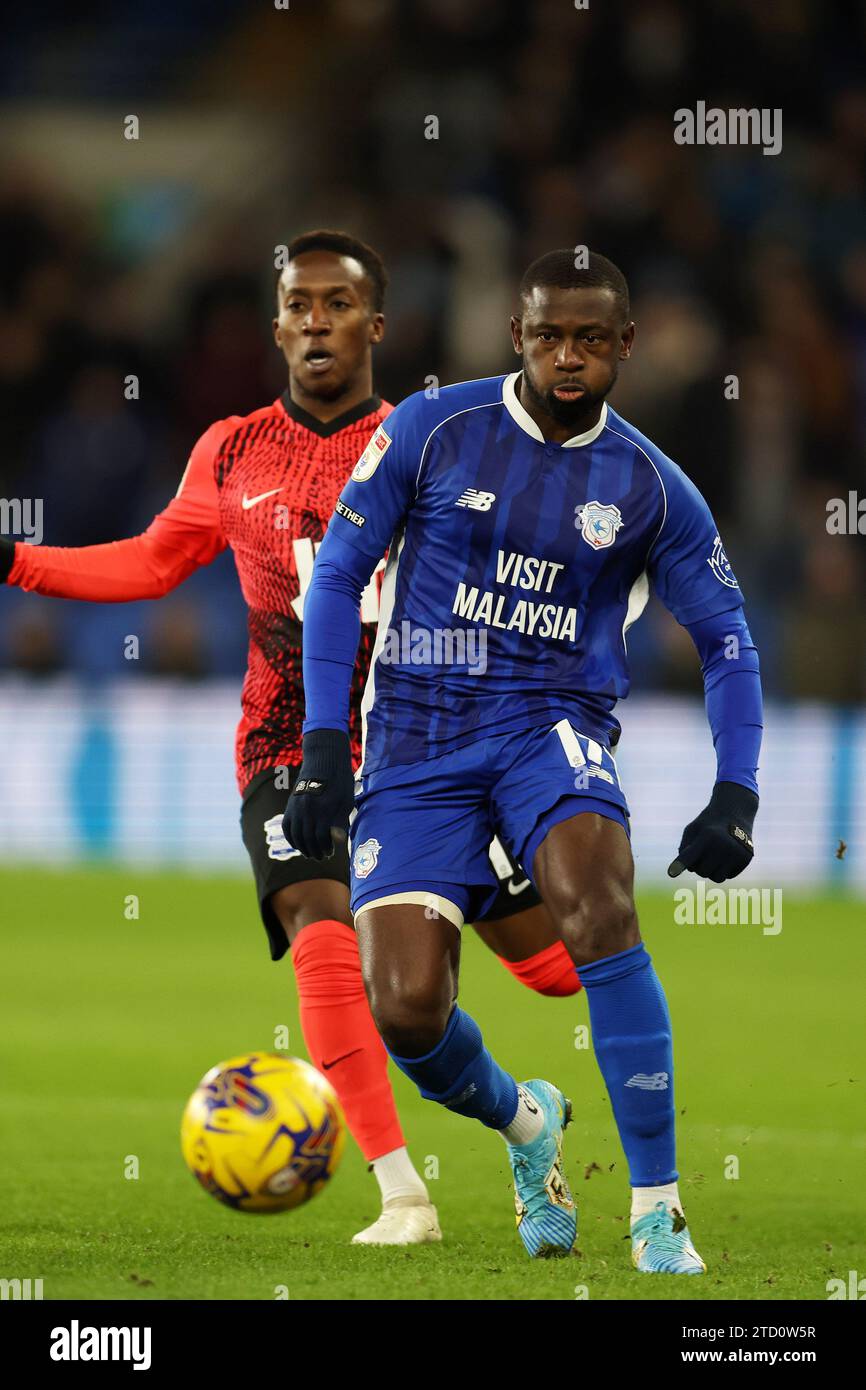 Jamilu Collins of Cardiff City in action. EFL Skybet championship match ...