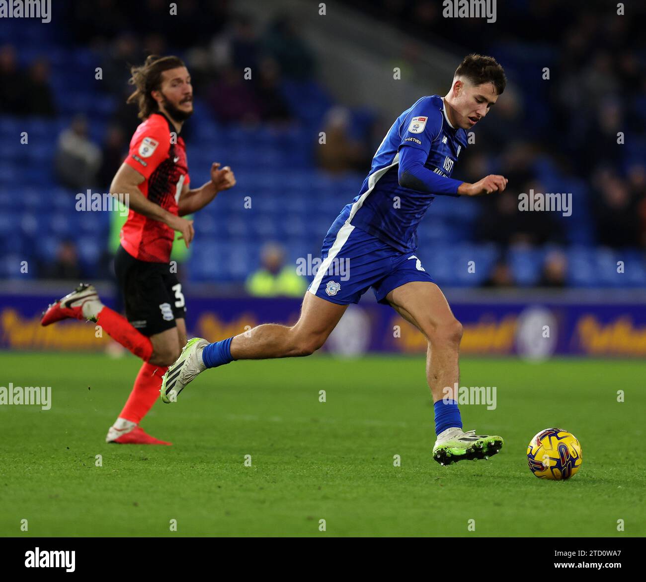 Rubin Colwill of Cardiff City in action. EFL Skybet championship match ...