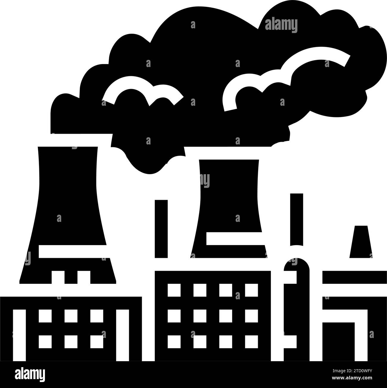 power plant nuclear energy glyph icon vector illustration Stock Vector ... power plant nuclear energy glyph icon vector illustration Stock Vector ...