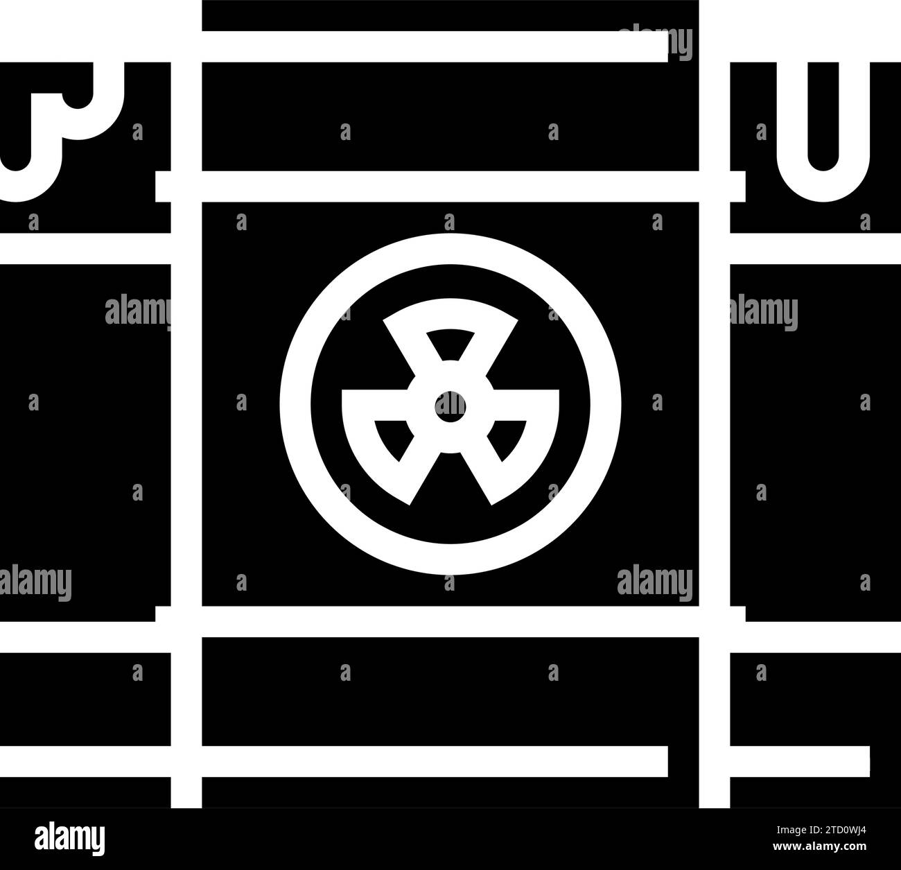 radioactive waste nuclear energy glyph icon vector illustration Stock Vector Image & Art - Alamy