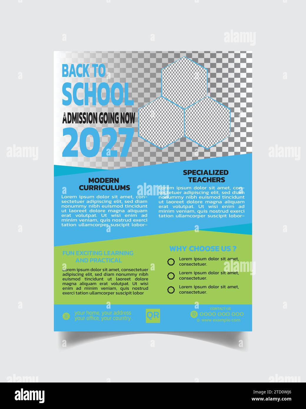 Education and admission flyer design a4 poster hi-res stock photography ...