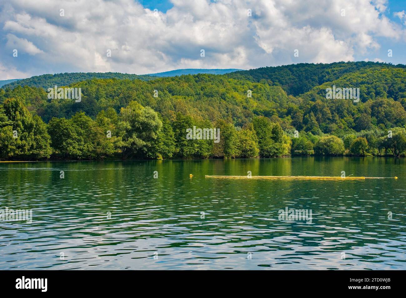 The River Una as it flows past the Japod Islands, or Japodski Otoci ...