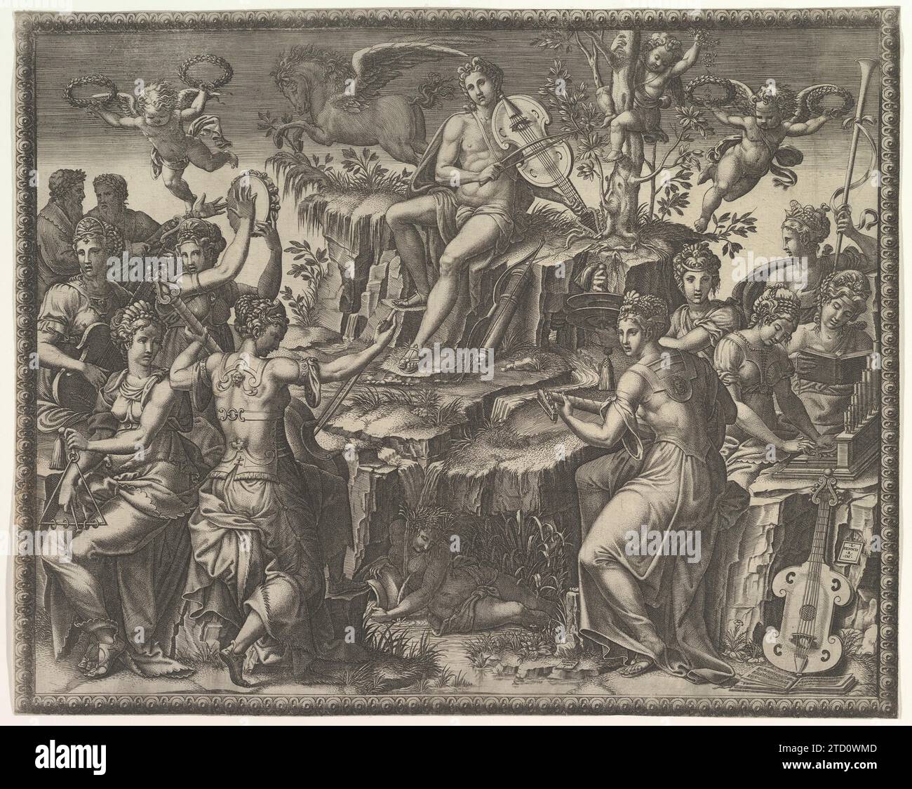 Apollo and the muses ghisi hi-res stock photography and images - Alamy
