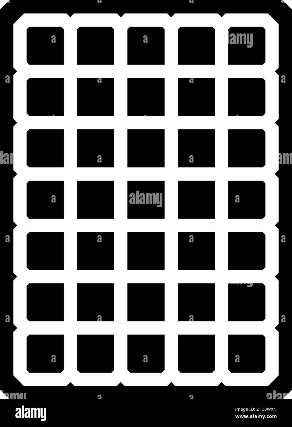 module solar panel glyph icon vector illustration Stock Vector Image ...