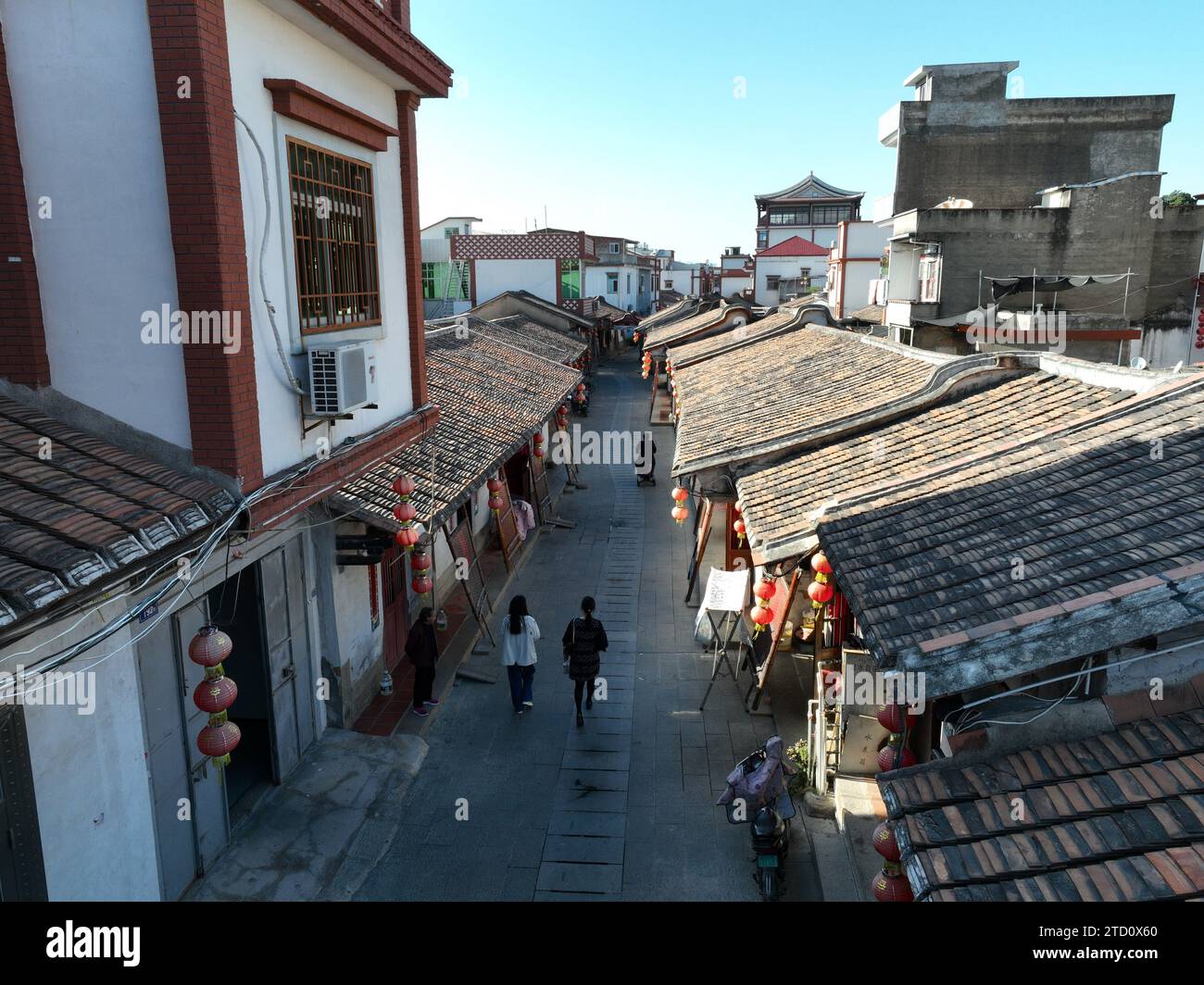 (231215) -- FUZHOU, Dec. 15, 2023 (Xinhua) -- This aerial photo taken ...