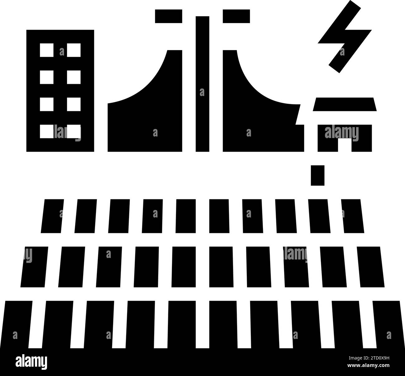 grid integration solar panel glyph icon vector illustration Stock Vector Image & Art - Alamy