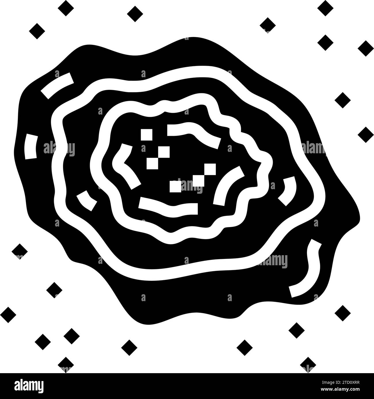 nebula space exploration glyph icon vector illustration Stock Vector ...