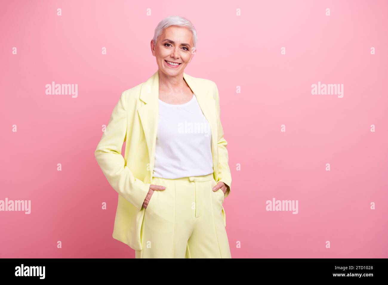 Portrait of happy lgbt business lady self confidence concept mature age ...