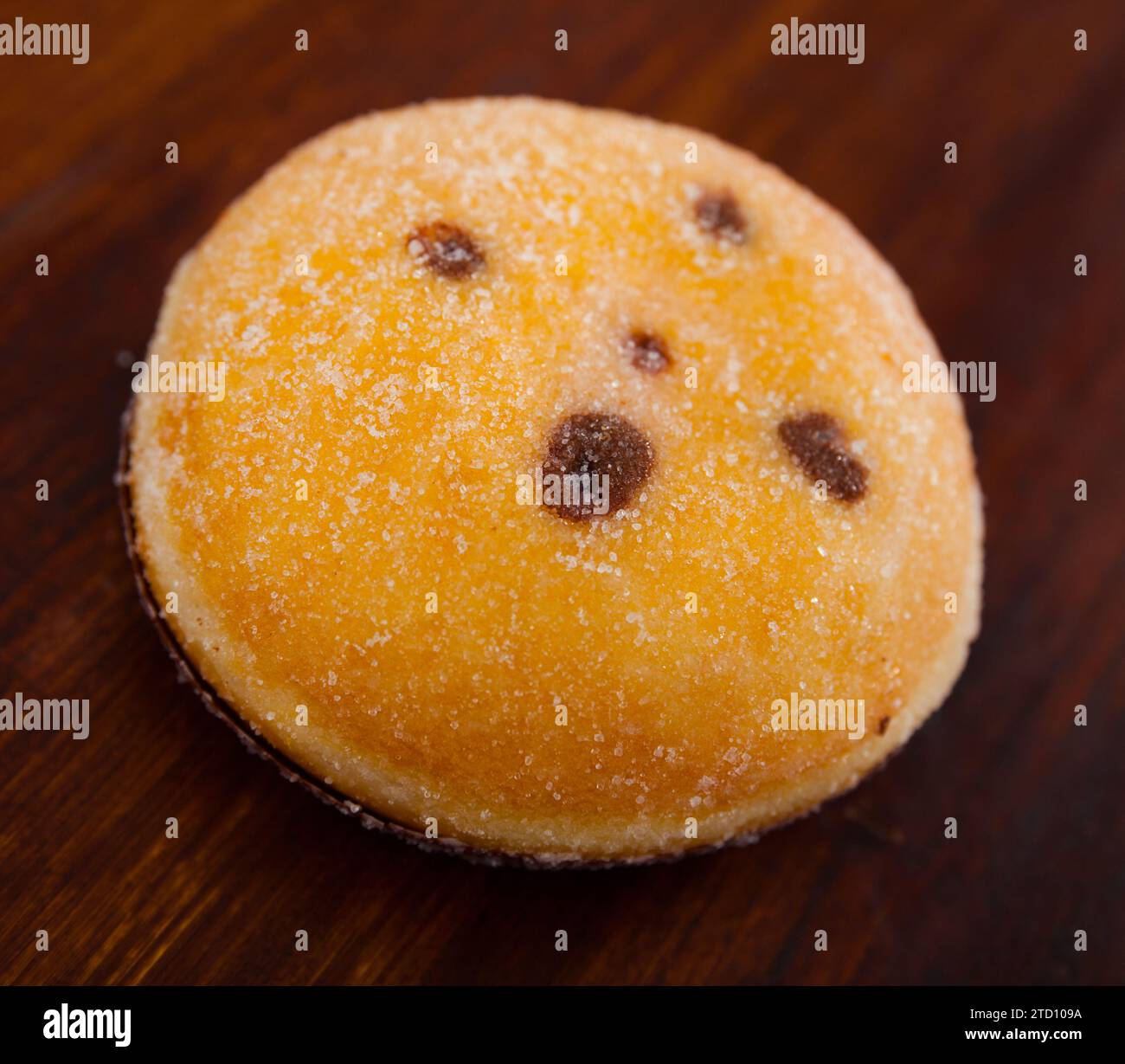 Berliner, German donut with chocolate filling Stock Photo - Alamy