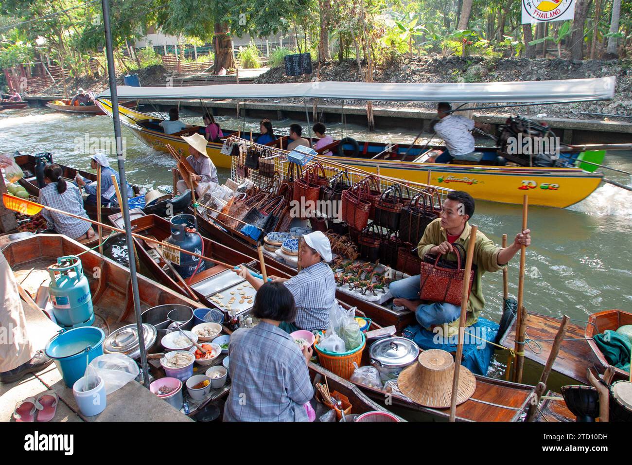 Floating Markets Around Bangkok Thailand Stock Photo - Alamy