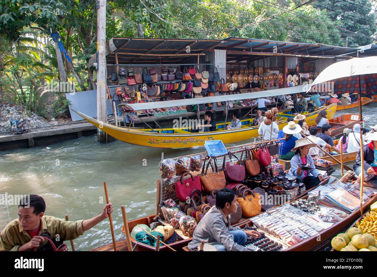 Floating Markets Around Bangkok Thailand Stock Photo - Alamy