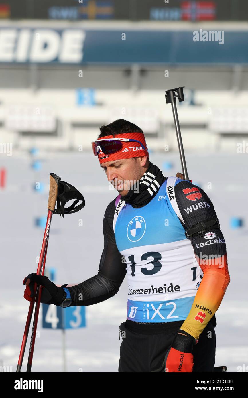 Lenzerheide, Schweiz 15. Dezember 2023: IBU Biathlon Weltcup ... Lenzerheide, Schweiz 15. Dezember 2023: IBU Biathlon Weltcup ...