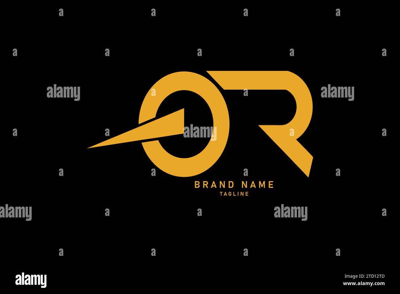 Alphabet letters Creative Monogram logo Q R, R Q, Q and R vector ...